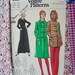 Rare UNCUT Vintage 1970's Vogue Pattern 8384 / GLAMOROUS Misses' Slim ...