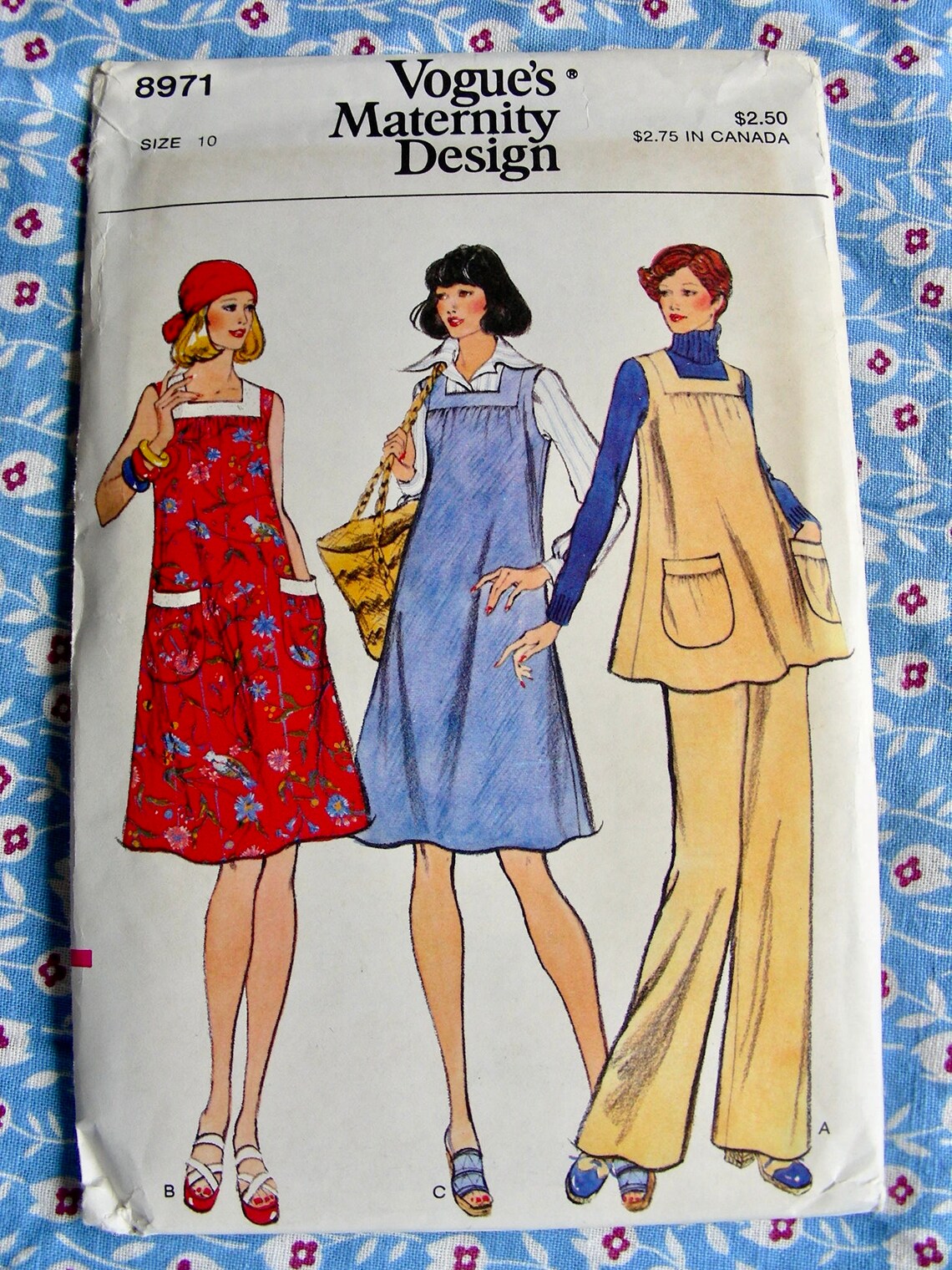 VOGUE Pattern 8971 UNCUT Misses' Maternity Dress, Jumper or Tunic and ...