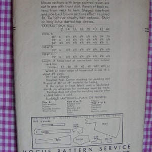 UNCUT * Vintage Vogue Pattern 8515 // GLAMOROUS Misses' Lounging Floor ...