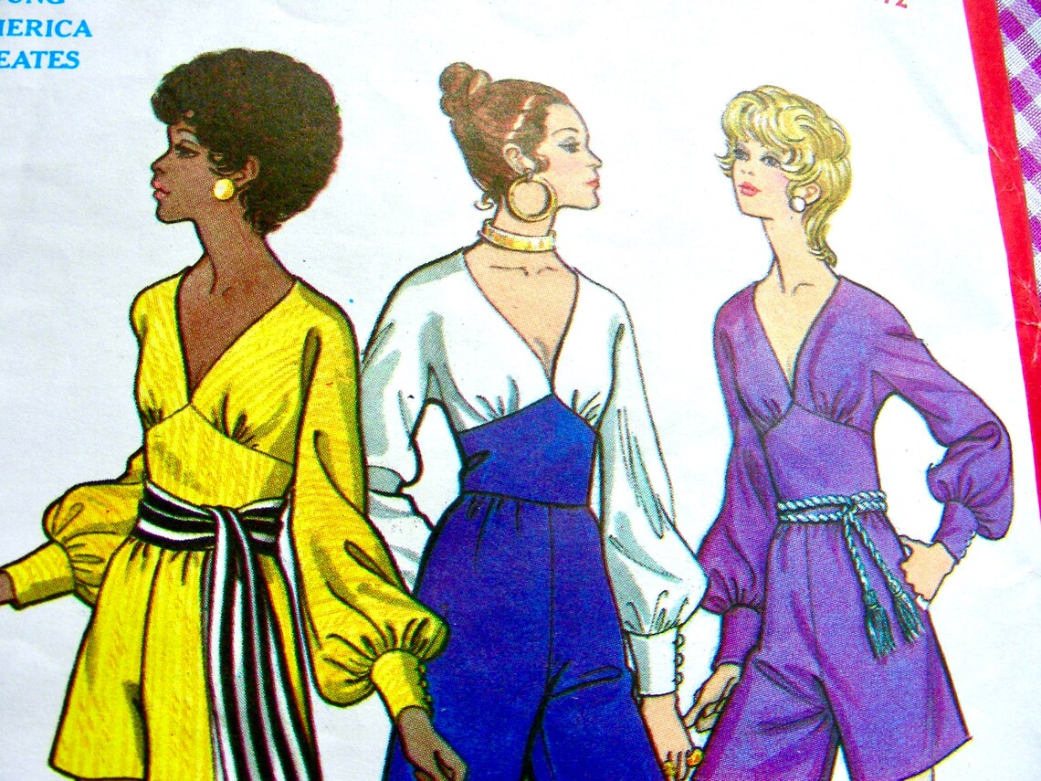 STUNNING UNCUT Butterick Pattern 5719 / Glamour Magazine Designer's ...