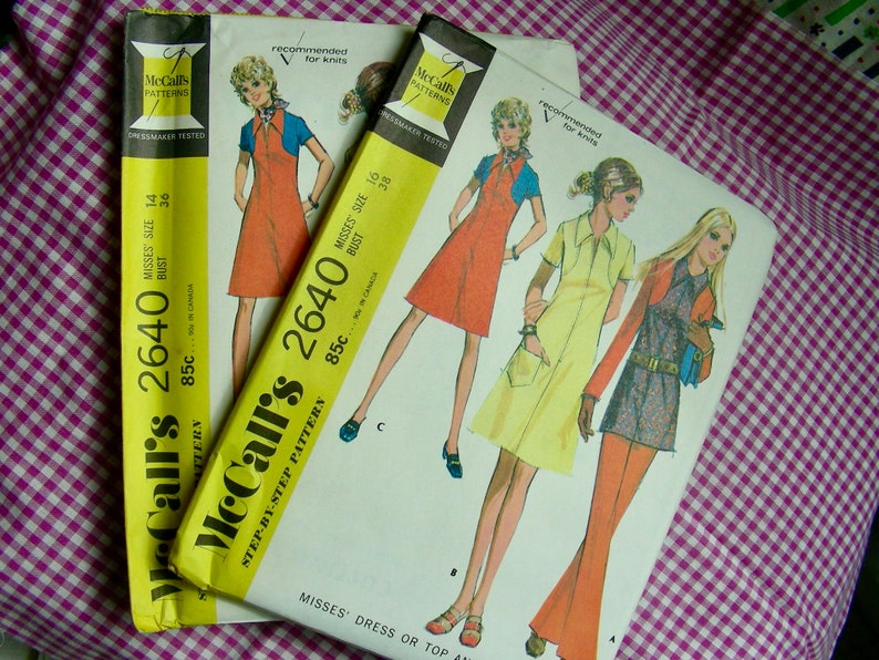 UNCUT Vintage Mccall's Pattern 2640 / Misses' Long - Etsy
