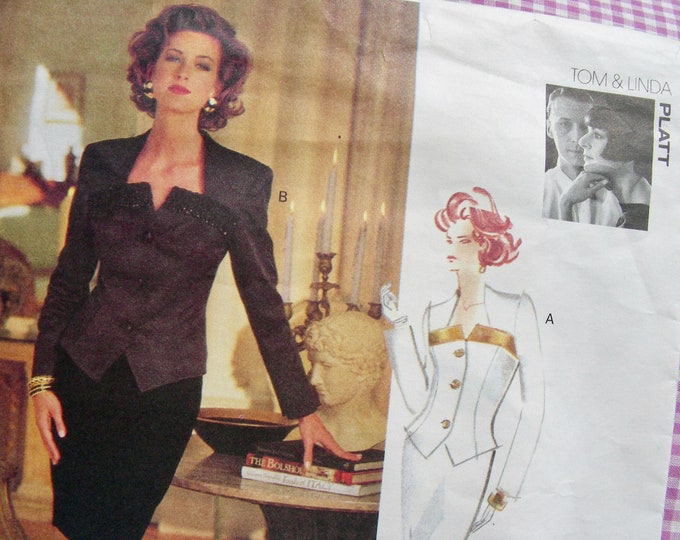 UNCUT Vogue Pattern 1052 Tom and Linda PLATT: Misses' Fitted Skirt and ...