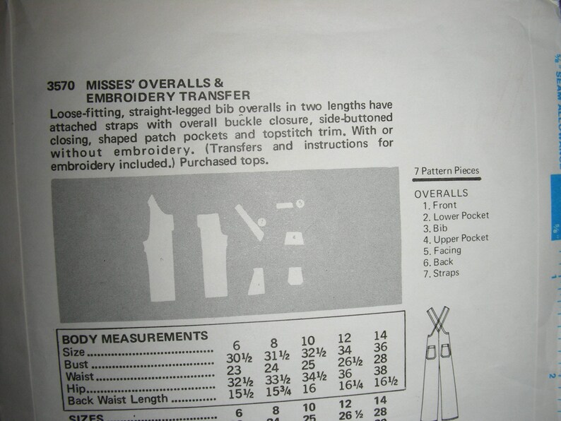 UNCUT Vintage 1970's Butterick Pattern 3570 / ADORABLE - Etsy