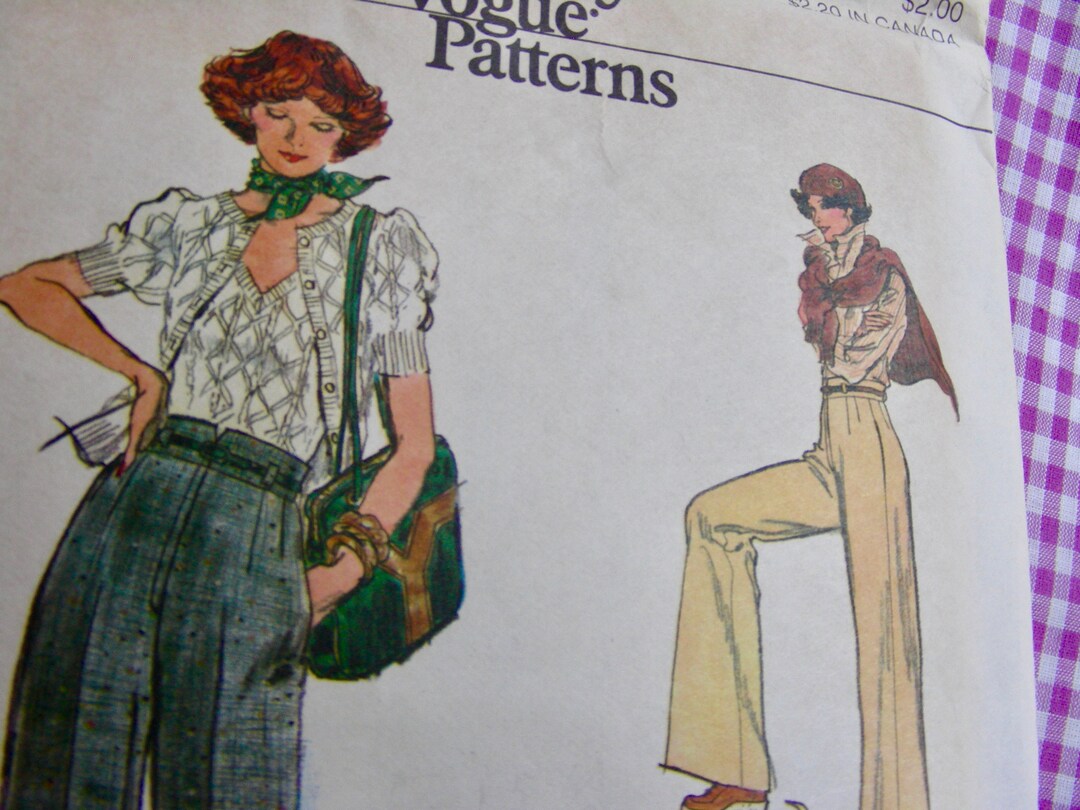 Very Easy Vogue 9086 / 1970's Misses' Wide Straight-legged Pants ...