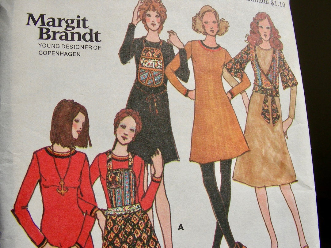 UNCUT Vintage Butterick Pattern 6463 / Young Designer MARGIT BRANDT ...