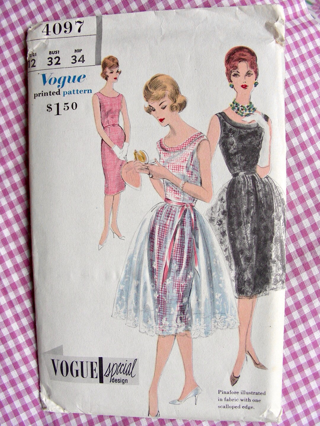 Vintage VOGUE Special Design Pattern 4097 - ELEGANT Misses' Cocktail ...