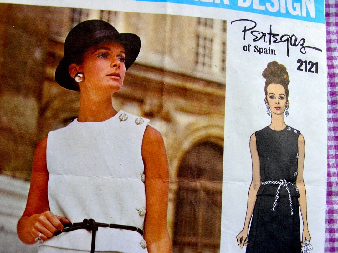 Rare UNCUT Vogue Pattern 2121 / Pertegaz DESIGNER Misses' Cocktail ...