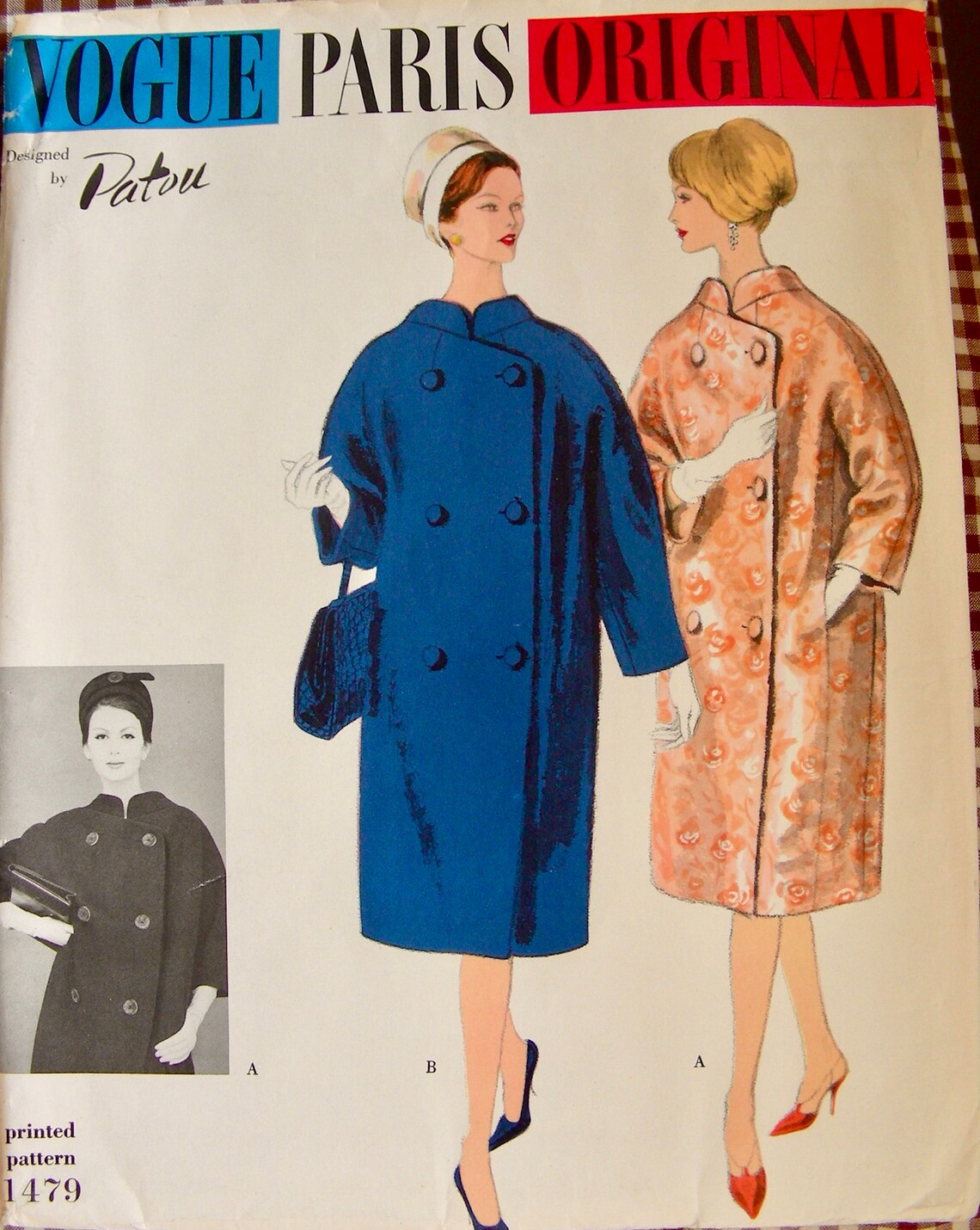 UNCUT * Vogue Paris Original Pattern 1479 by PATOU - Glamorous Double ...