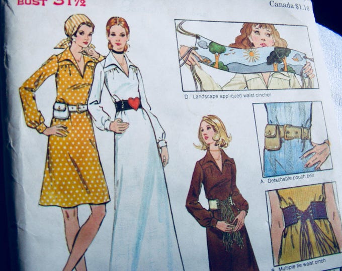 UNCUT * 1950s Butterick Pattern 6133 - Plunging off Shoulder Strapless ...