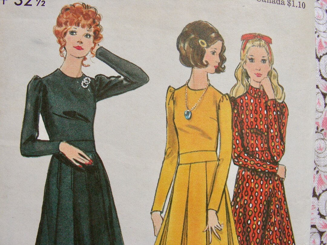 Butterick Pattern 6479 UNCUT Vintage 1970's / Misses' Fitted Bodice ...