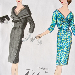 RARE Vogue Paris Original 1433; ©1959; PATOU - One Piece Cocktail ...
