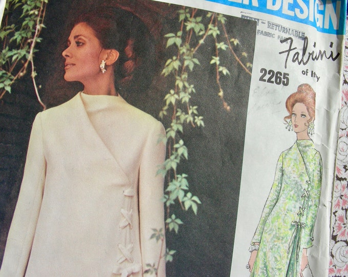 UNCUT Vogue Couturier Design Pattern 2265 / Fabiani DESIGNER Misses ...