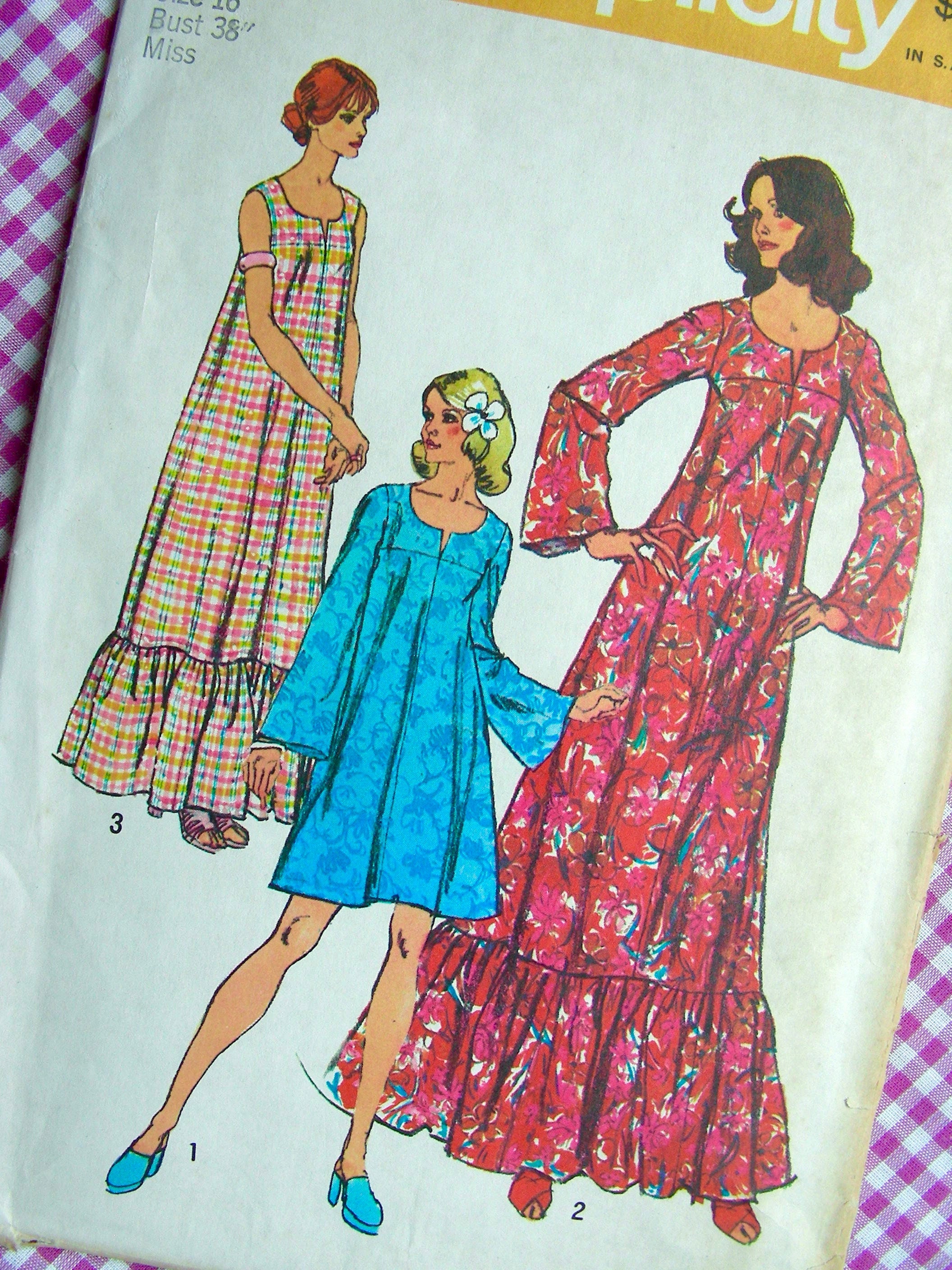 Simplicity Pattern 5681 / Beautiful Misses' MUU-MUU in Two - Etsy