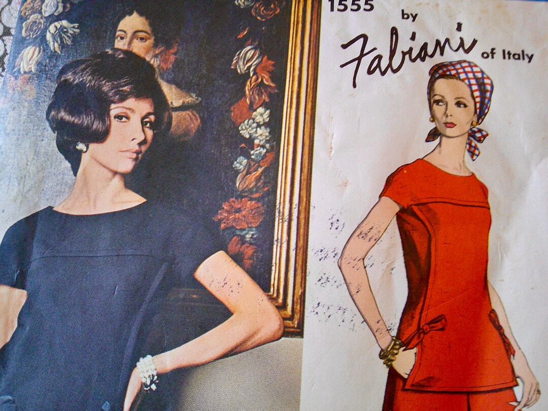 Vintage 1960's Sewing Pattern FABIANI Vogue Couturier Pattern 1555 ...