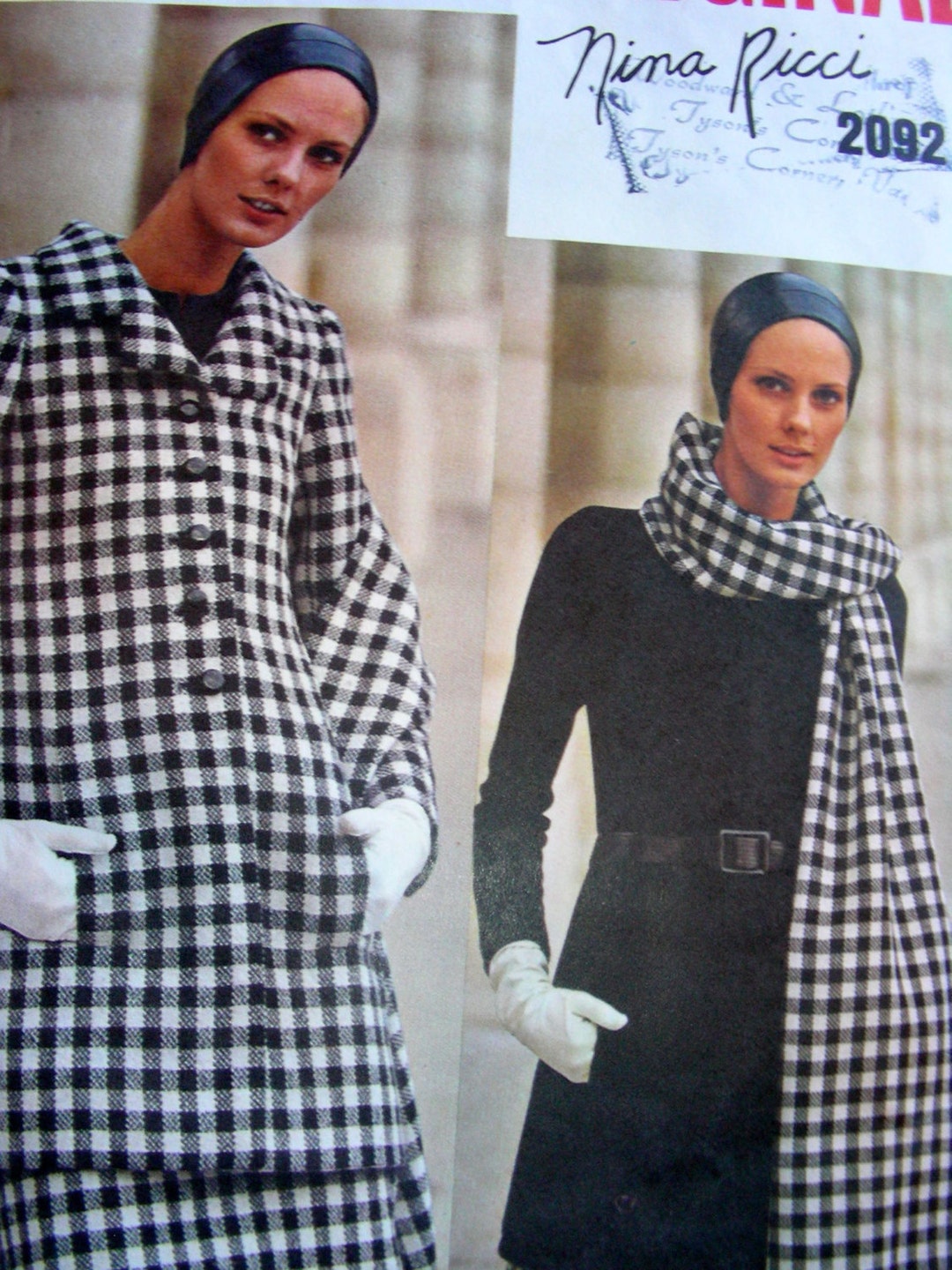 Vintage Vogue Paris Original Pattern 2092 * Nina Ricci * STUNNING ...