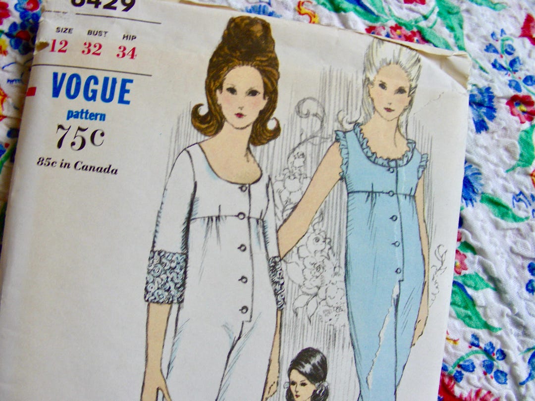 Vintage Vogue 6429 * Misses' High-waisted Pajamas in Three Styles ...