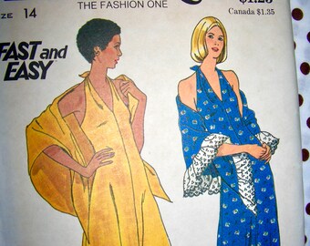 UNCUT Vintage 1970's Butterick Pattern 5878 / Misses' Dress, Top and ...
