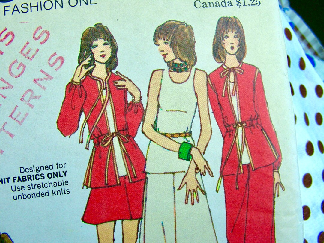 UNCUT *1970's Butterick Pattern 6930 / MARY QUANT London Young Designer ...