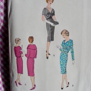 RARE Vogue Paris Original 1433; ©1959; PATOU - One Piece Cocktail ...