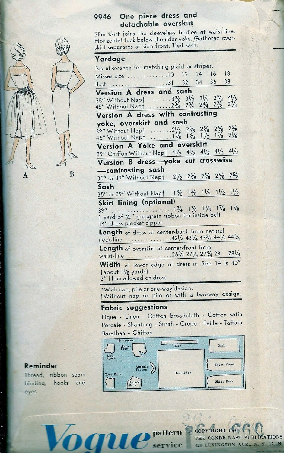 UNCUT Vintage Vogue Pattern 9946 GLAM Cocktail Party Dress - Etsy