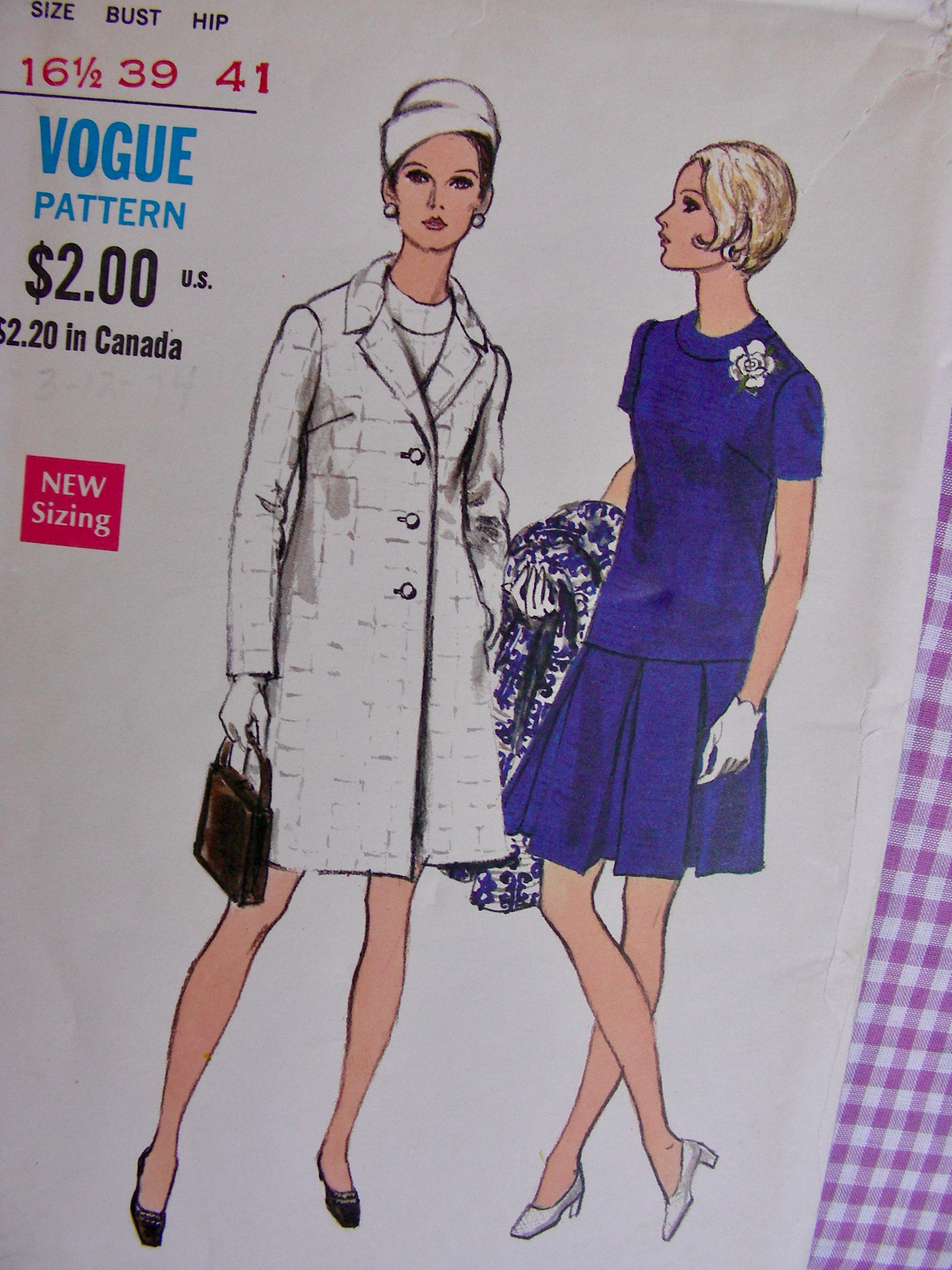 Vogue 7703 - Beautiful Cocktail/evening Dress and Coat Sewing Pattern ...