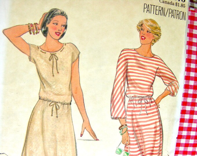 UNCUT Vintage 1970's Butterick Pattern 5878 / Misses' Dress, Top and ...