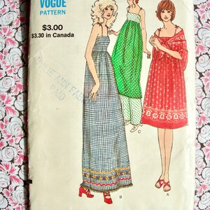Vogue Pattern 8045 RARE UNCUT 1970's FABULOUS Misses' Boho Style ...