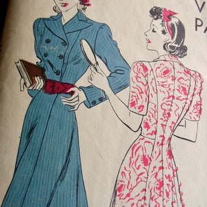 UNCUT * Vintage Vogue Pattern 8515 // GLAMOROUS Misses' Lounging Floor ...