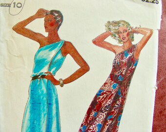 UNCUT * 1950s Butterick Pattern 6133 - Plunging off Shoulder Strapless ...