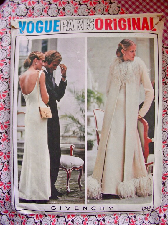 UNCUT GIVENCHY Vogue Paris Original Pattern 1042 GLAMOROUS - Etsy