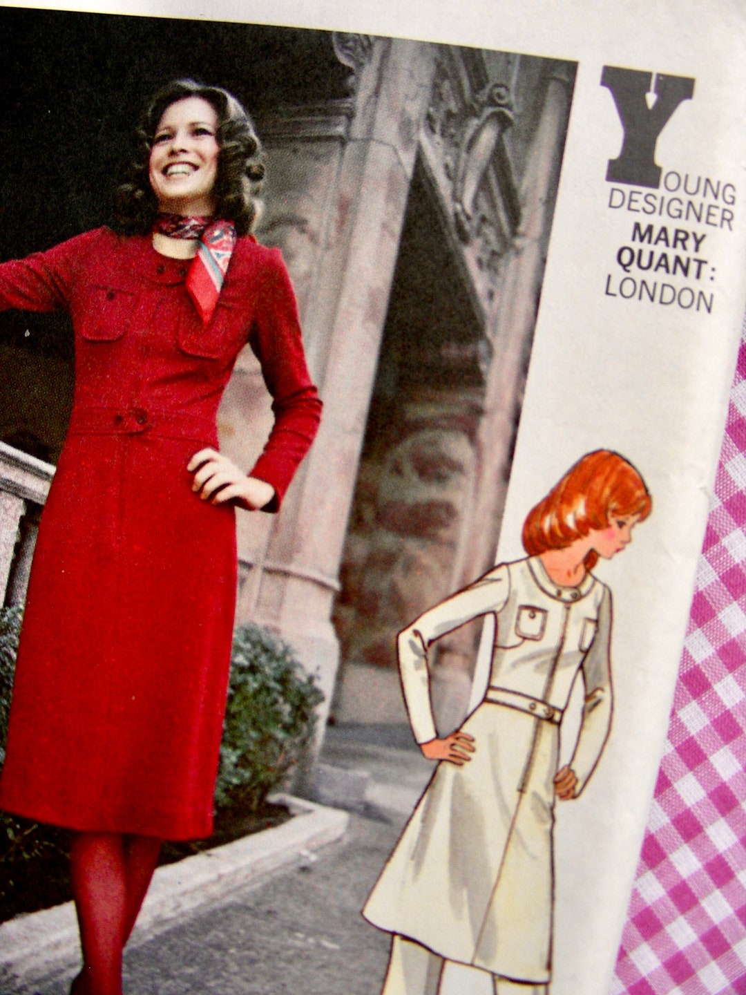 UNCUT *1970's Butterick 6099 / MARY QUANT London Young Designer ...