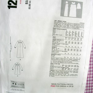 UNCUT Vintage 1970's Vogue Pattern 1201 / Beautiful Misses' Cocktail ...