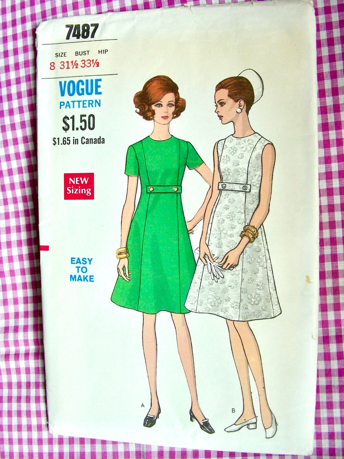 VOGUE Pattern 7487 UNCUT Misses' High-fitted Flared - Etsy