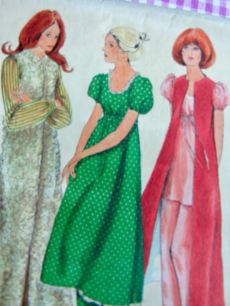 Vintage 1970's Vogue 7905 RARE Misses' Lingerie: Nightgown, Flared ...