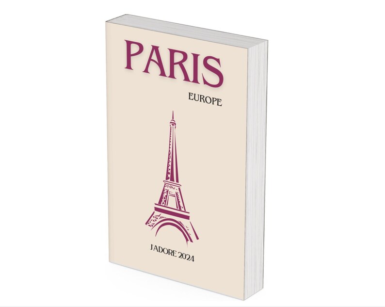 Paris France Travel Photo Book, Customised Photo Book Cover, European ...