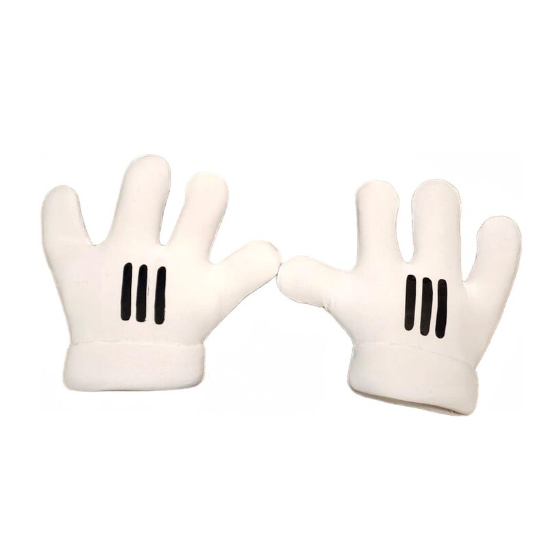 White Cartoon Gloves - Etsy
