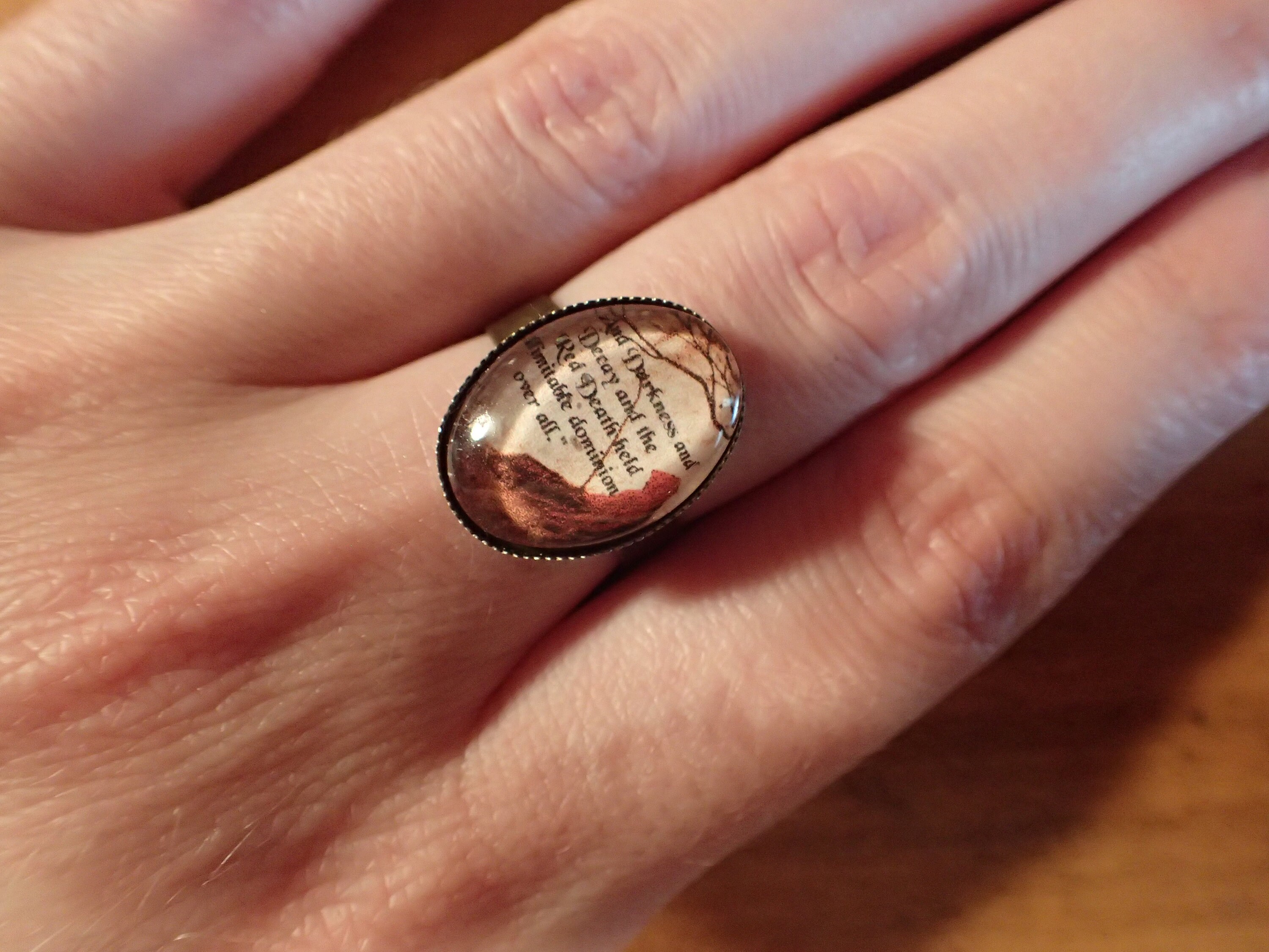 The Masque of Red Death ring | Etsy