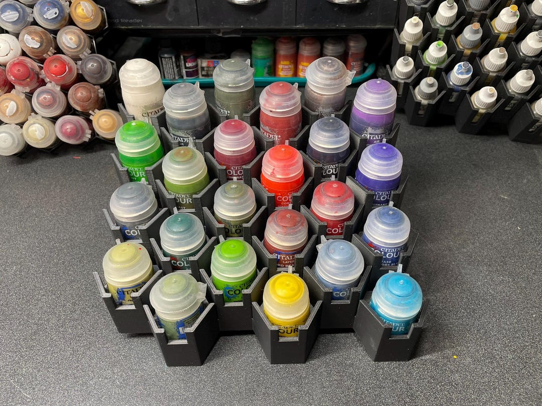 Hex Grid Paint Rack Citadel Black - Etsy