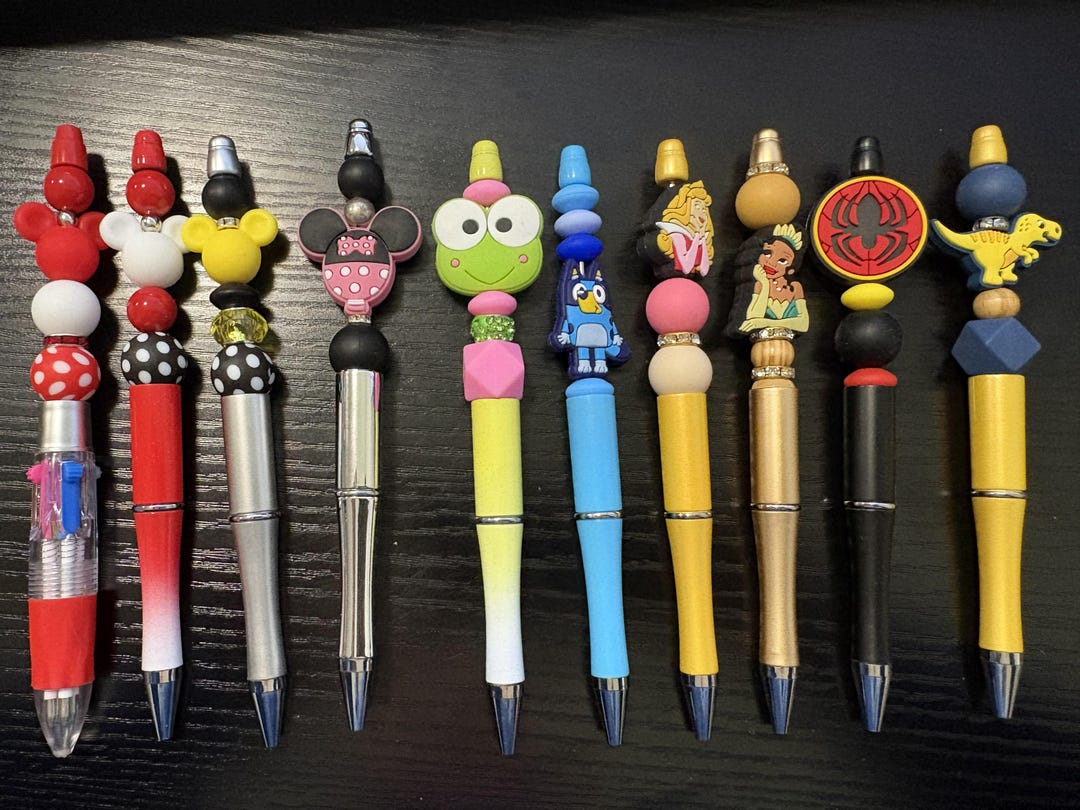 Characters Custom Ball-point Beaded Pens - Etsy