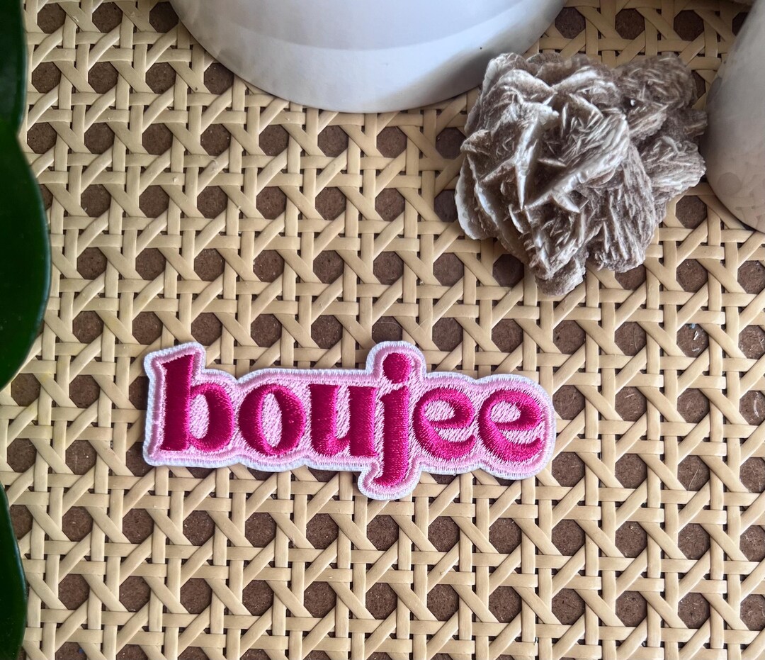 Boujee Iron on Patch - Etsy