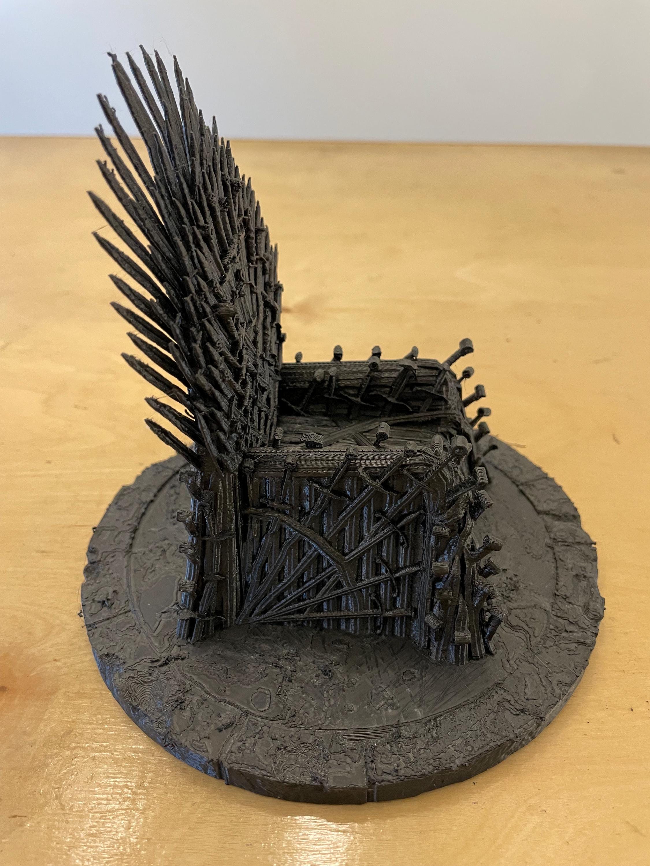 3D Printed Game of Thrones Iron Throne | Personalized Model | Custom ...