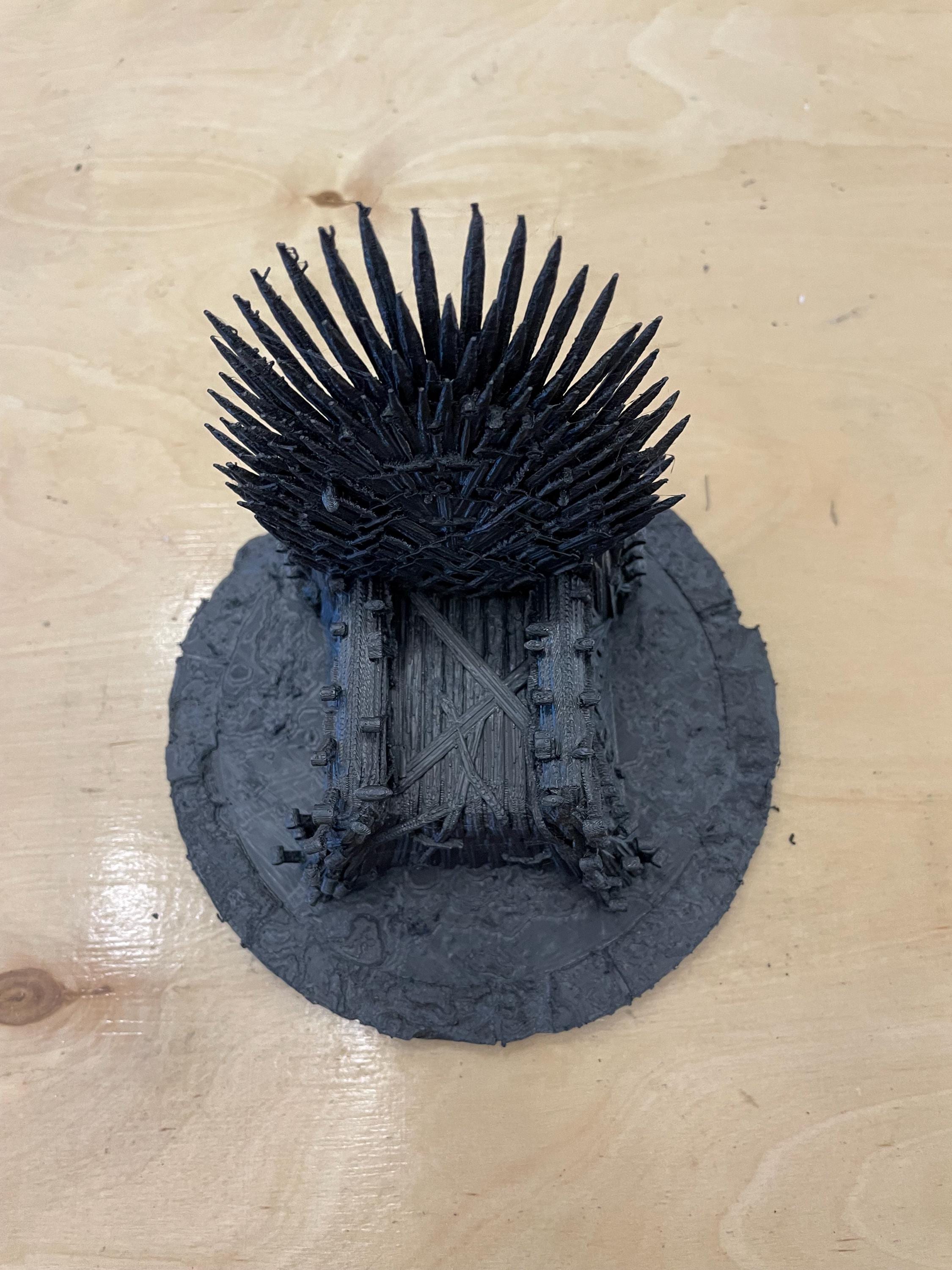3D Printed Game of Thrones Iron Throne | Personalized Model | Custom ...