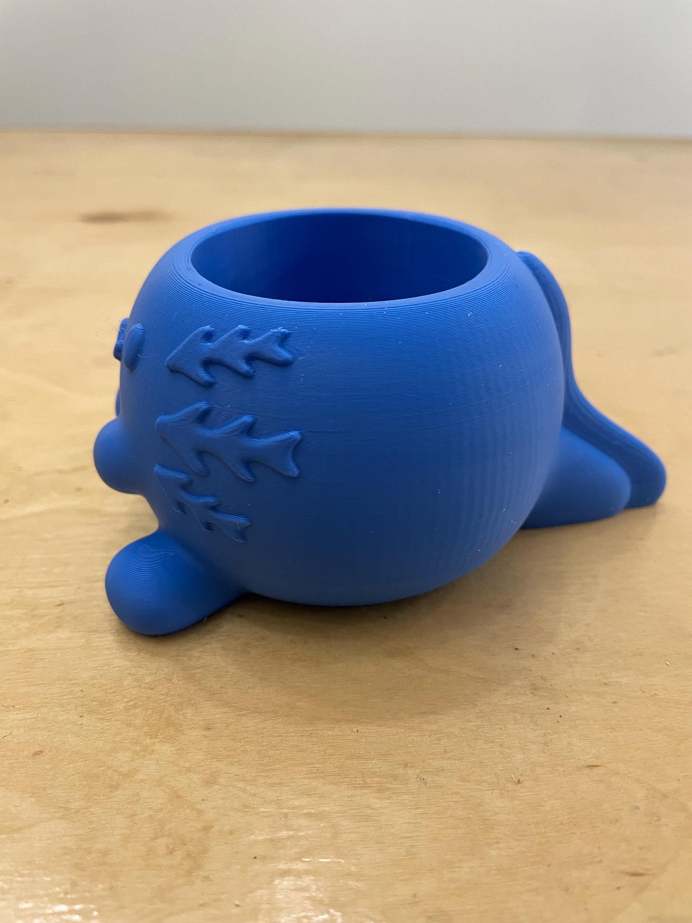 Matte Blue Axolotl Planter - Etsy