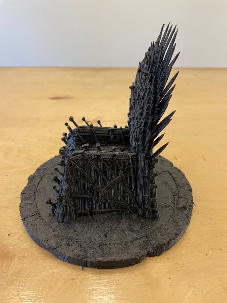3D Printed Game of Thrones Iron Throne | Personalized Model | Custom ...