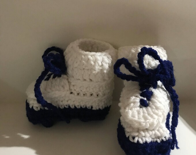 Brigham Young Football Baby Booties, Football Baby Shower - Etsy