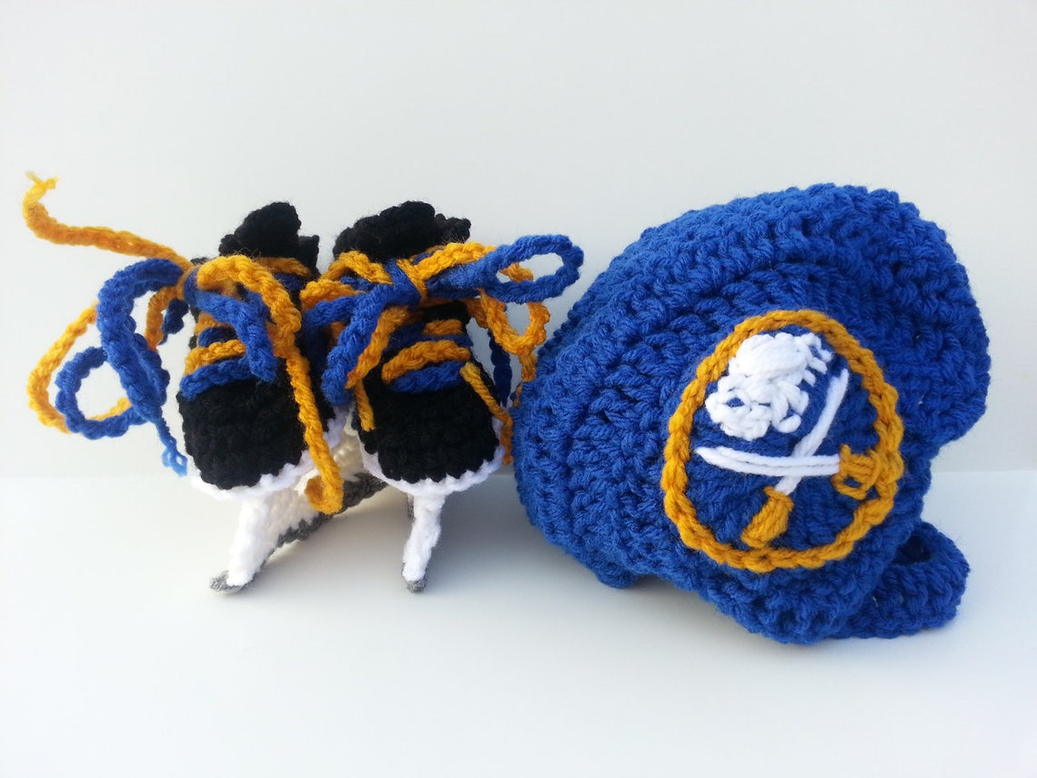 Buffalo Sabres Helmet and Ice Skates Nhl Skates Sabres - Etsy