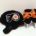 Philadelphia Flyers Helmet and Ice Skate Booties, NHL Flyers, Hockey ...