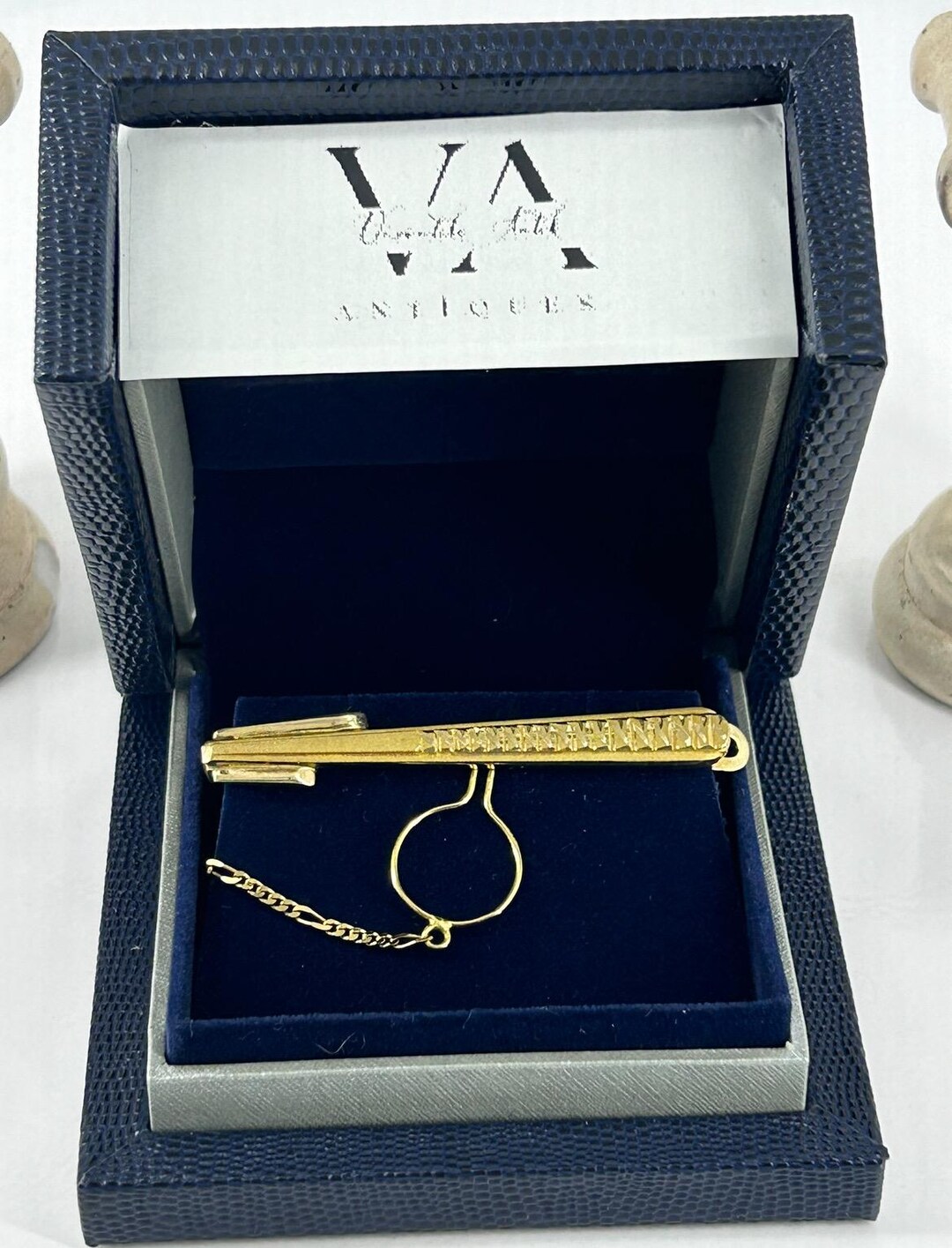 Golden Tie Clip, 14K Solid Gold Tie Clip, Antique Tie Accesories, for ...