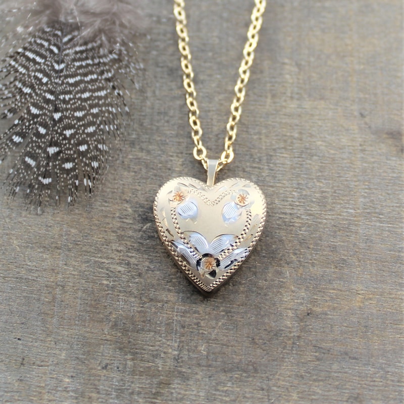 Gold Heart Locket - Etsy