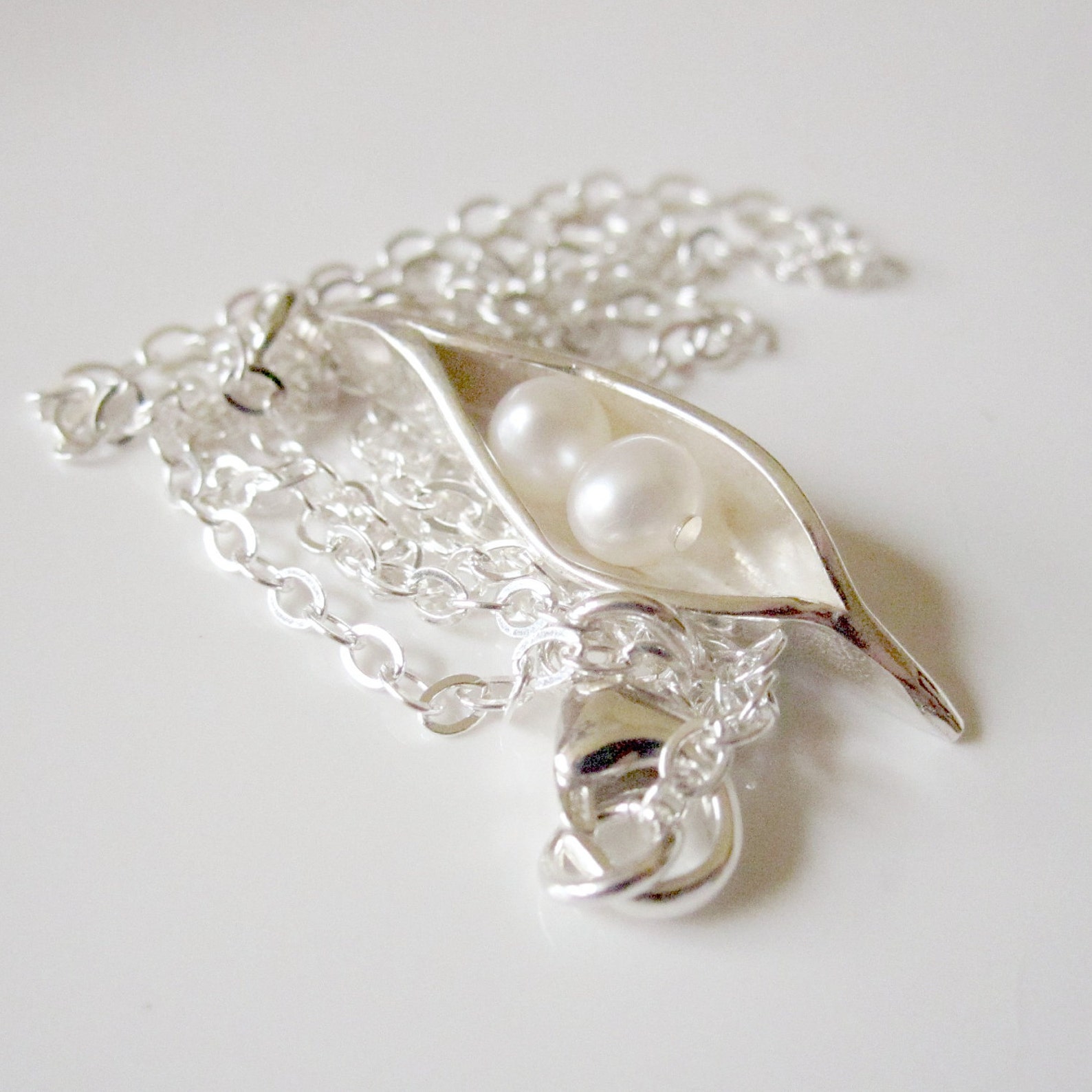 Two Peas in a Pod Necklace Two Peas in a Pod Jewelry Best - Etsy Israel